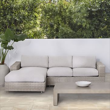 Urban Outdoor 2 Piece Chaise Sectional 102 West Elm