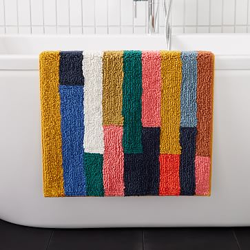 Landscape Stripes Bath Mat West Elm