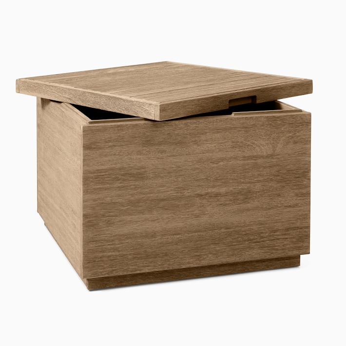 Volume Outdoor Square Storage Side Table 26