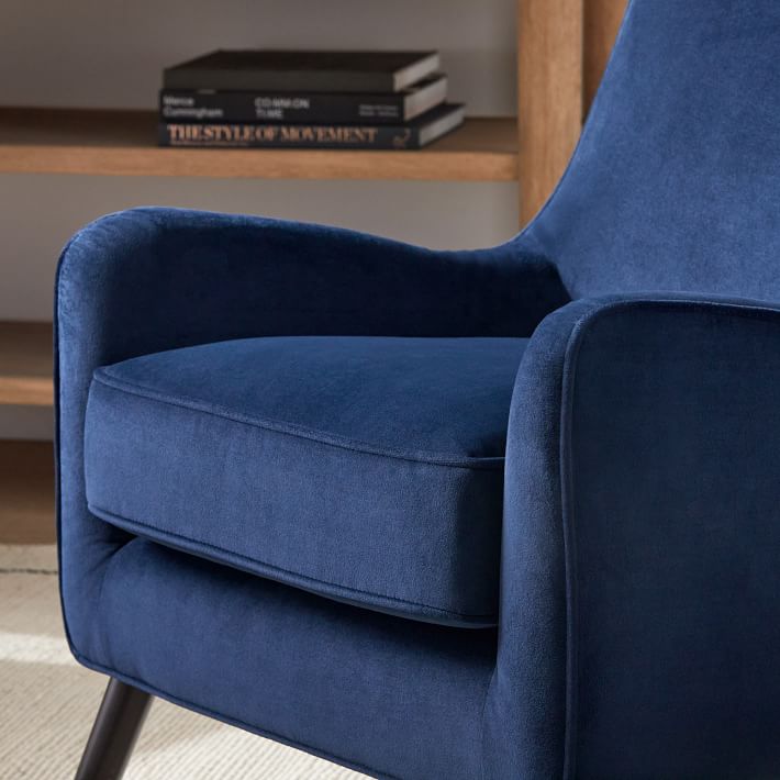Ink blue armchair store