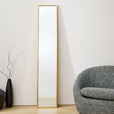 Metal Frame Narrow Floor Mirror West Elm
