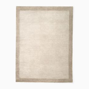 Open Box: TENCEL™ Frame Rug | West Elm