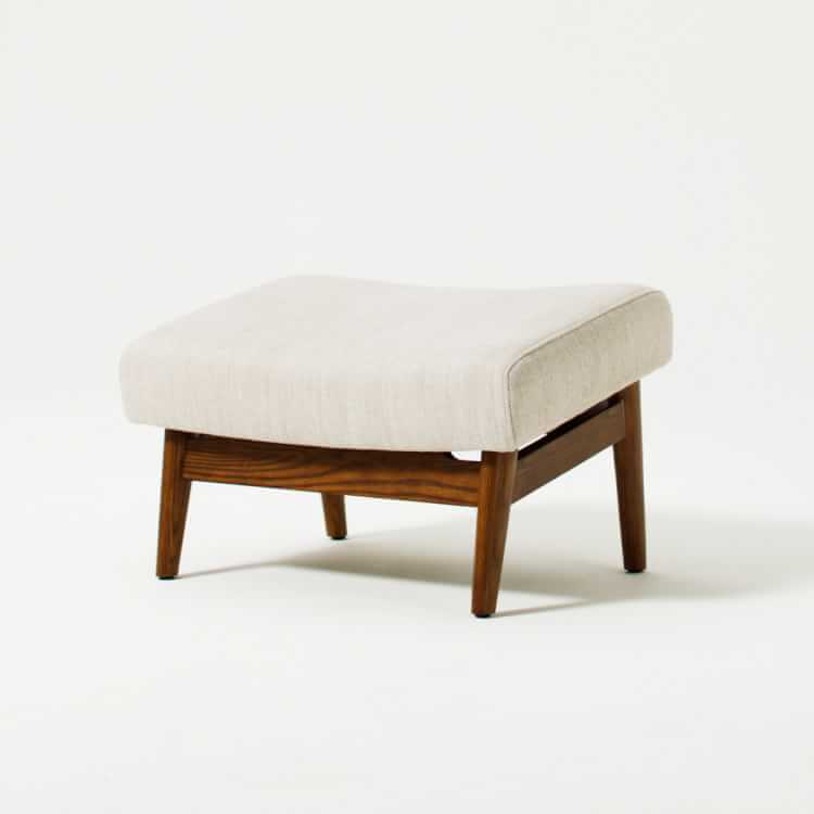 Mid-Century Show Wood Ottoman | West Elm