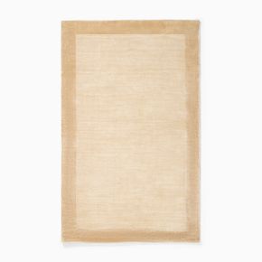 Open Box: TENCEL™ Frame Rug | West Elm