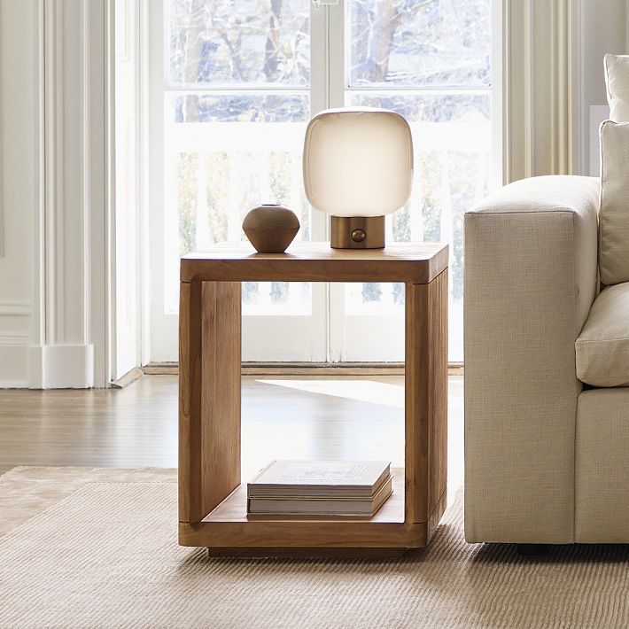 West elm cube side table store
