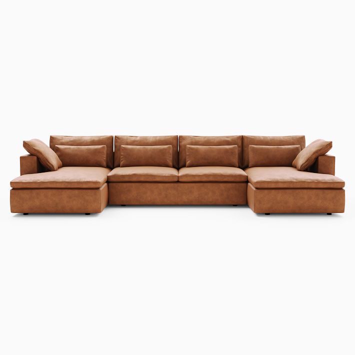 Harmony Leather U Shaped Sectional Modern Comfort West Elm