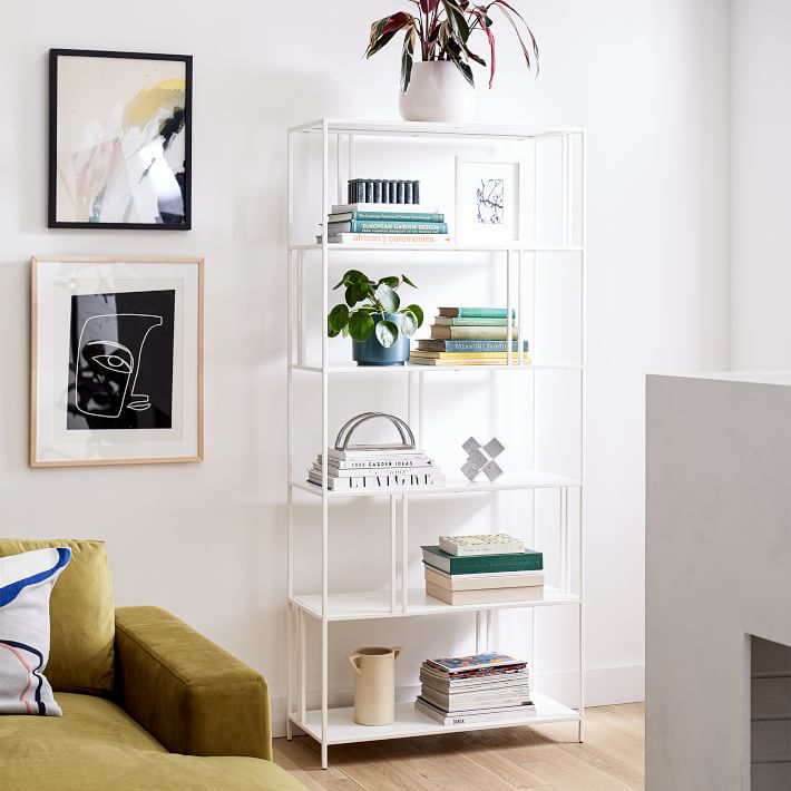 Profile 34 Wide Bookcase Dark Bronze Set of 2 West Elm