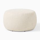 Cobble Round Ottoman - Medium | West Elm