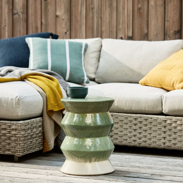Cami Indoor Outdoor Ceramic Round Side Table 13