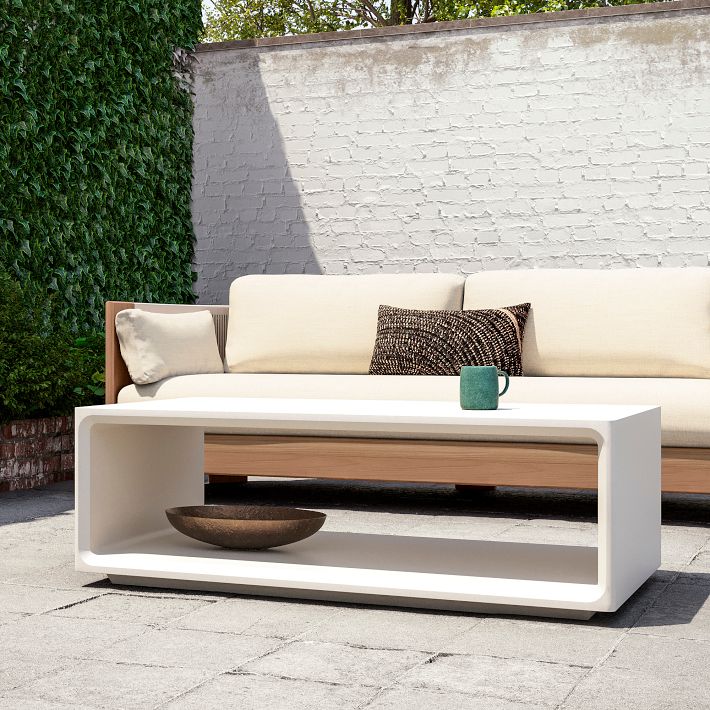 Calla Indoor/Outdoor Concrete Coffee Table (48") | West Elm