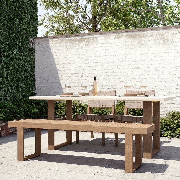 Portside Outdoor Concrete Dining Table (72") | West Elm