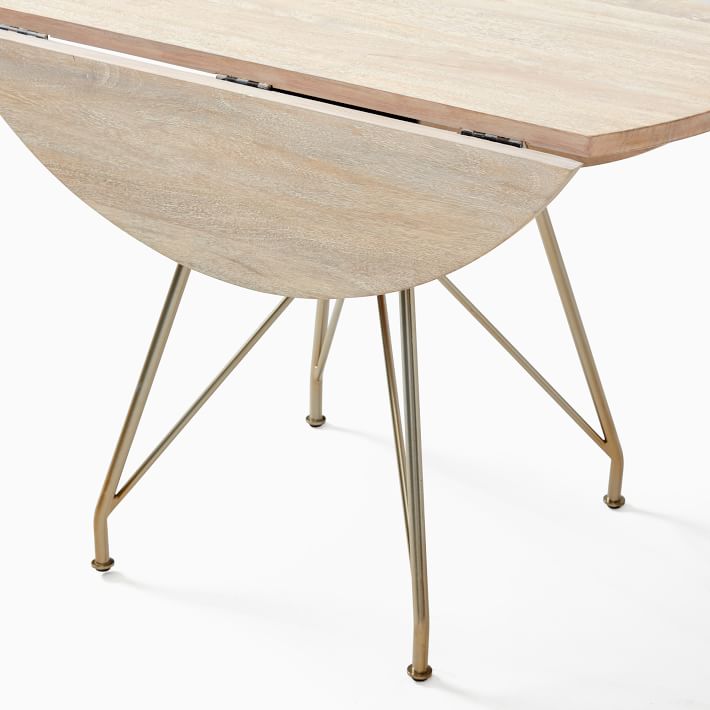 Jules Drop Leaf Expandable Dining Table 22 42