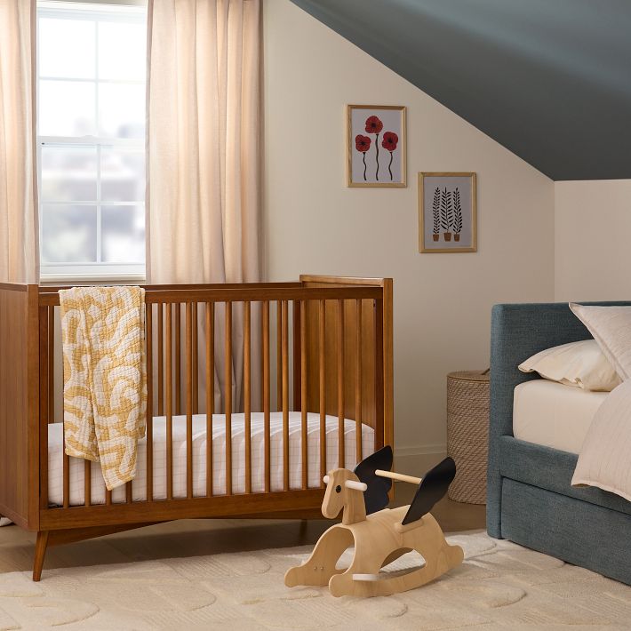 Mid Century Convertible Crib White We Kids West Elm