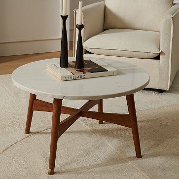 West elm coffee table mid century store