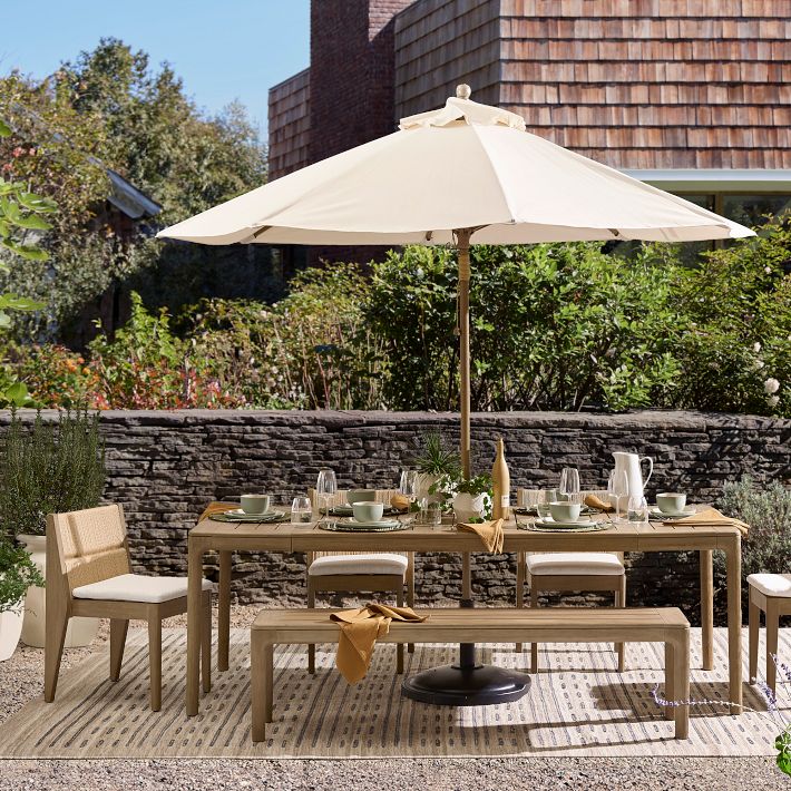 Catalina Outdoor Expandable Dining Table - Modern Elegance | West Elm