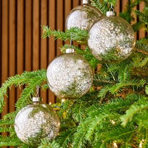 Large Mercury Ball Ornaments (Set of 4) | West Elm