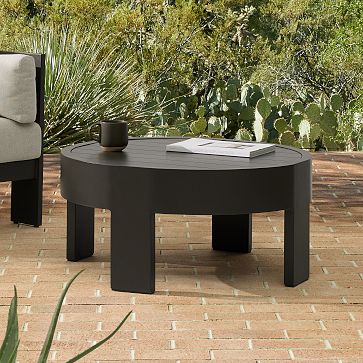 Round aluminum coffee table store