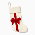 Felt Red Bow Stocking | West Elm