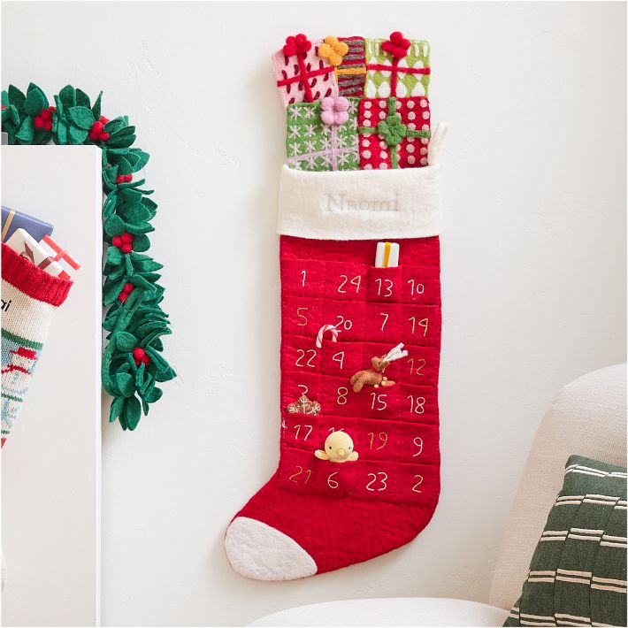 Felt Stocking Advent Calendar | West Elm