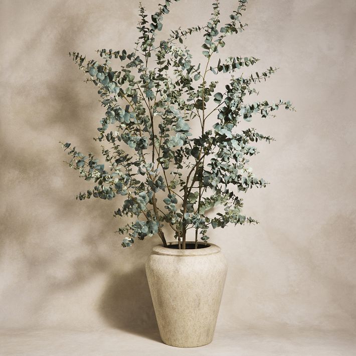Faux Potted Eucalyptus Tree