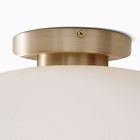Bezel Glass Flush Mount (16") - Modern Light Fixture | West Elm