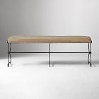 Pierce & Ward Iron Bench | West Elm