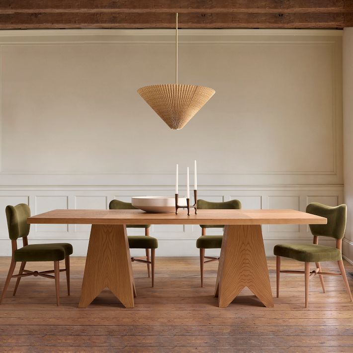 Pierce & Ward Burl Wood Dining Table (90") | West Elm