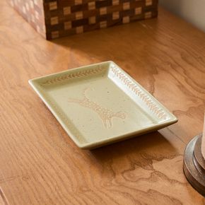 Pierce & Ward Ceramic Leopard Tray | West Elm