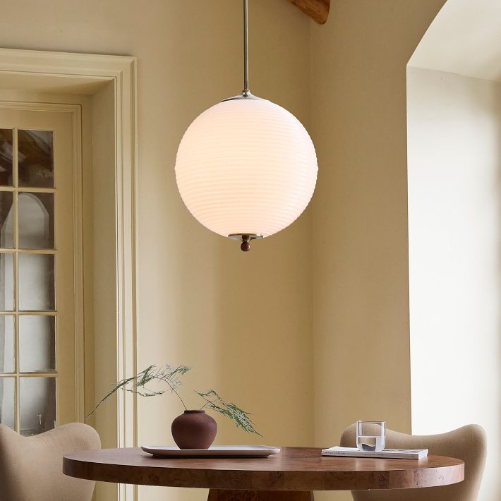 Pierce & Ward Glass Pendant (16") | West Elm