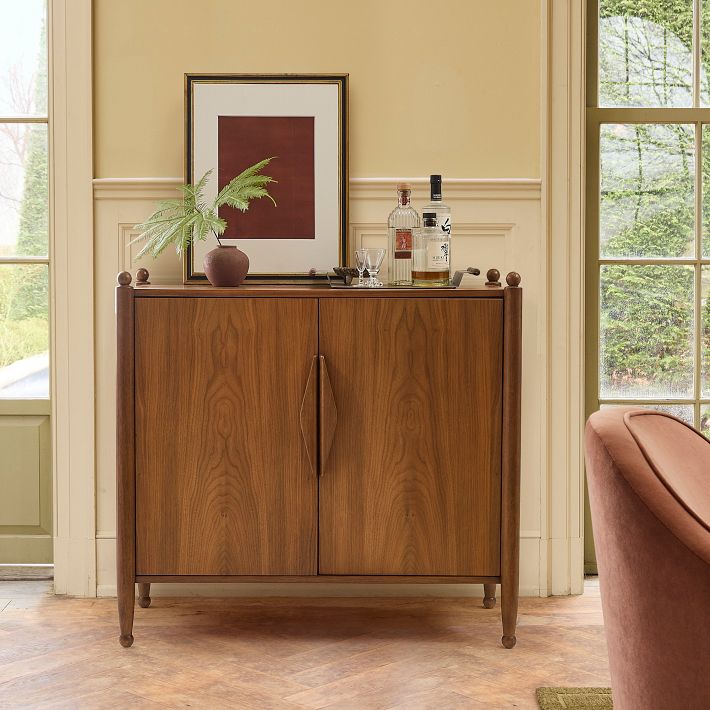 Pierce & Ward Wood Bar Cabinet (40") | West Elm