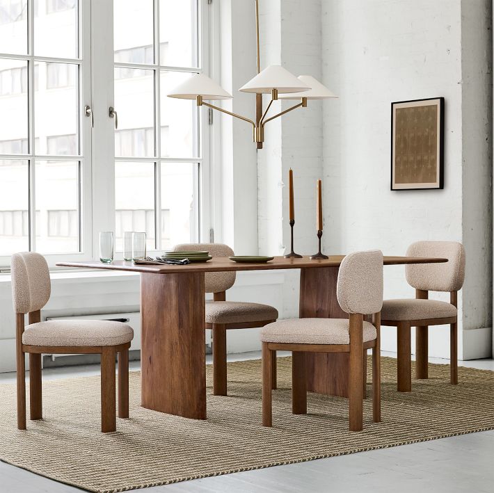 Anton Solid Wood Dining Table - Timeless Elegance | West Elm