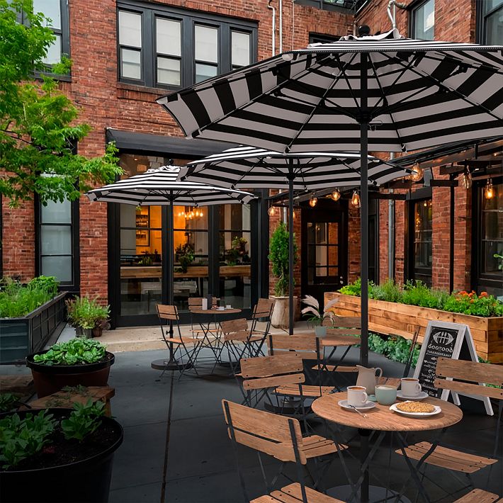 Contract Grade 7.5' Round Outdoor Patio Umbrella - Rustproof Aluminum ...