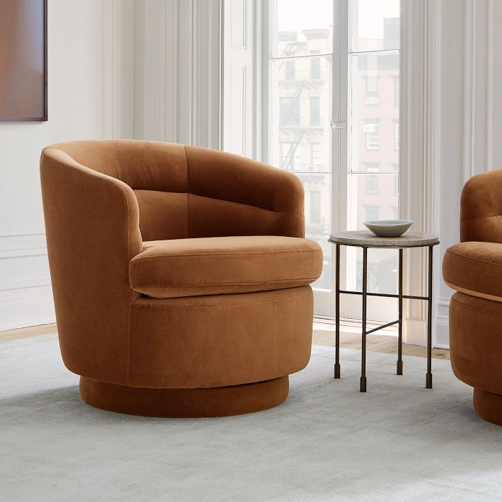 Viv Swivel Chair - Modern Comfort for Living Rooms | West Elm