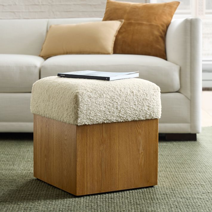 Suffolk Ottoman - Modern & Durable Seating | West Elm