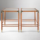 Arnet Solid Wood and Glass Bunching Coffee Tables (18"–24") | West Elm