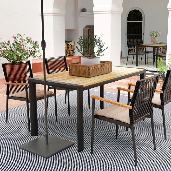 Rope-Wrapped Outdoor Dining Chair (Set of 2) | West Elm