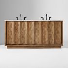 Carved Pattern Double Bathroom Vanity (68") | West Elm