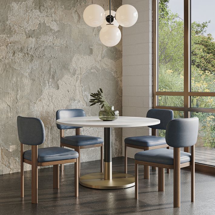 Orbit Extra Large Round Dining Table - Quartz | West Elm