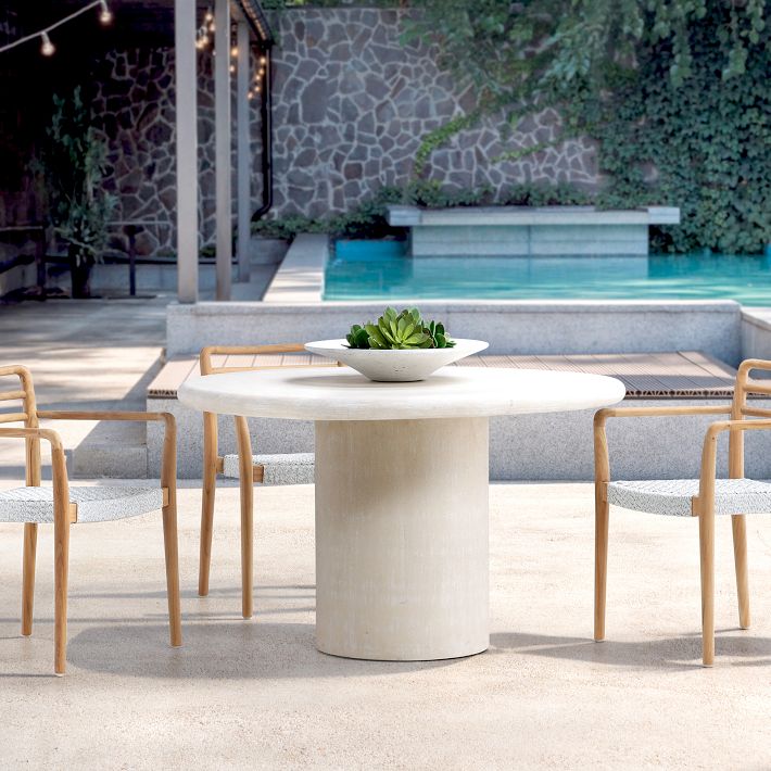 Kamari Round Outdoor Dining Table (47") | West Elm