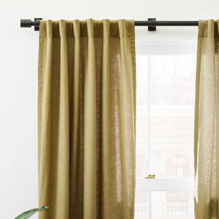 Open Box: European Flax Linen Curtain | West Elm