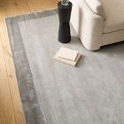 TENCEL™ Frame Rug - Sustainable Handwoven Elegance | West Elm