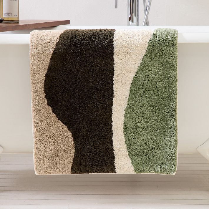 Modern Waves Bath Mat | West Elm