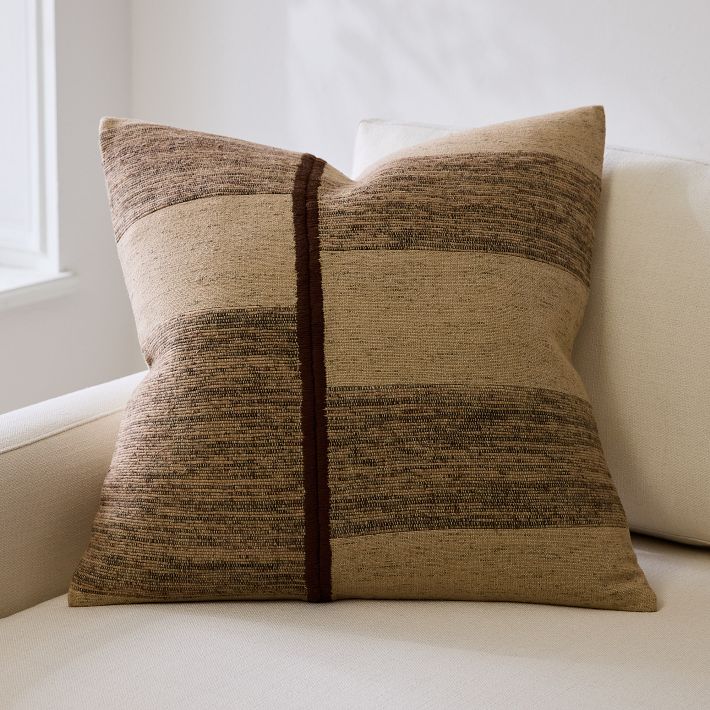 Spliced Texture Pillow Cover | West Elm