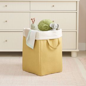 Foldover Quilted Hamper | West Elm