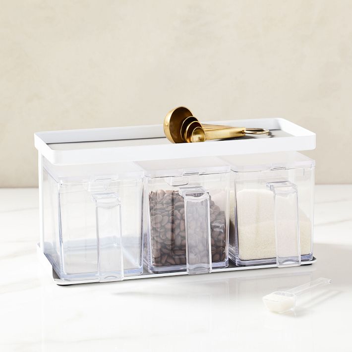 Yamazaki Salt & Sugar Containers with Rack | West Elm
