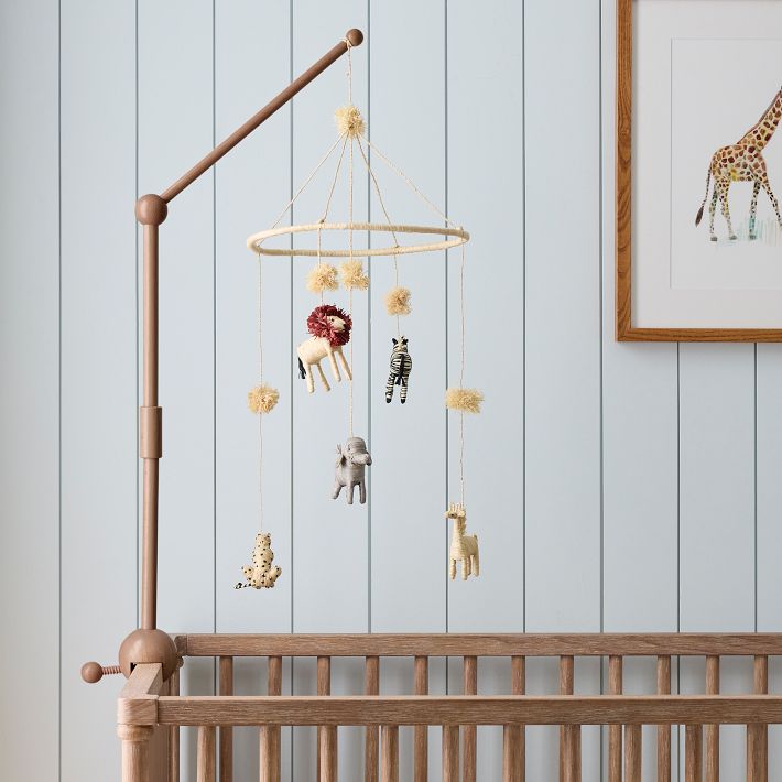 Raffia Safari Animal Mobile | West Elm