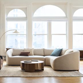 Aviana 2-Piece Wedge Sectional (121") | West Elm