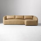 Aviana Leather 2-Piece Chaise Sectional (112") | West Elm