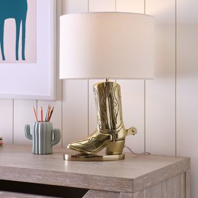 Cowboy Boot Table Lamp | West Elm