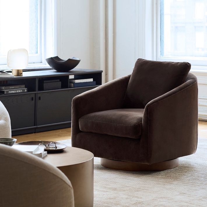 Imogene Swivel Chair | West Elm